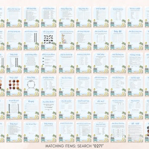 Editable Baby on Board Baby Shower Games Bundle Surf Baby Shower Game ...