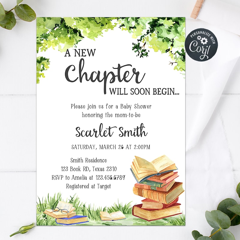 Storybook Invitation - Etsy