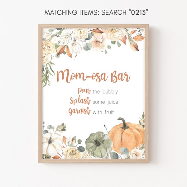 Mom Mosa Bar Sign - Etsy