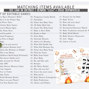 Editable S'more Baby Shower Due Date Calendar, Fall Bonfire Baby Shower ...