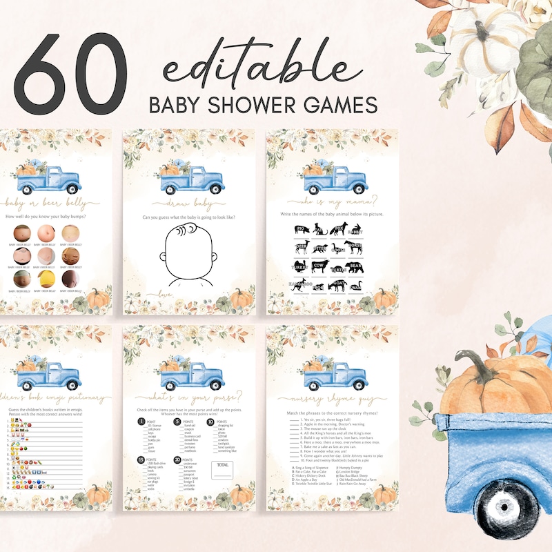 Truck Baby Shower - Etsy