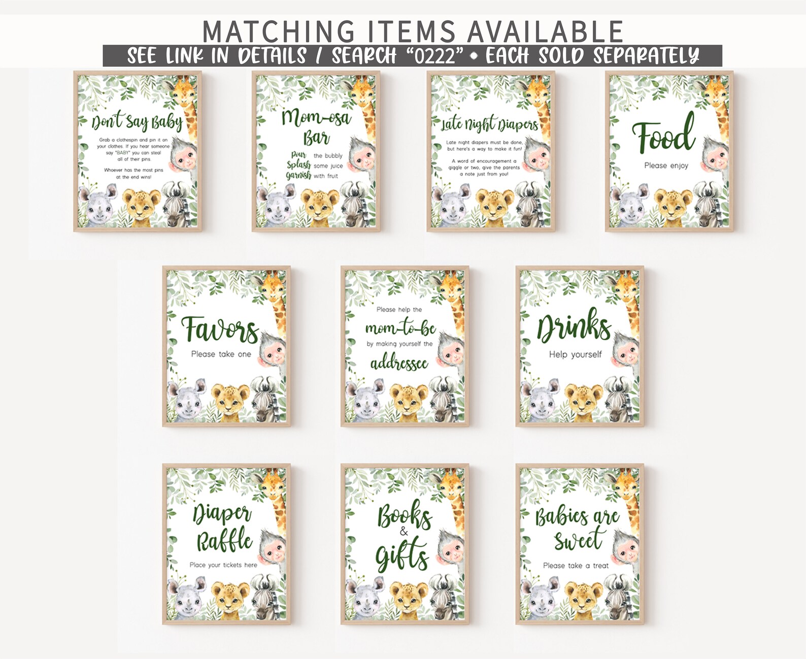 Editable Safari Baby Shower Calendar, Safari Animals Baby Due Date ...