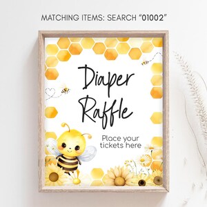 Editable Bee Baby Shower Table Sign, Oh Bee Baby Shower Bundle Sign ...