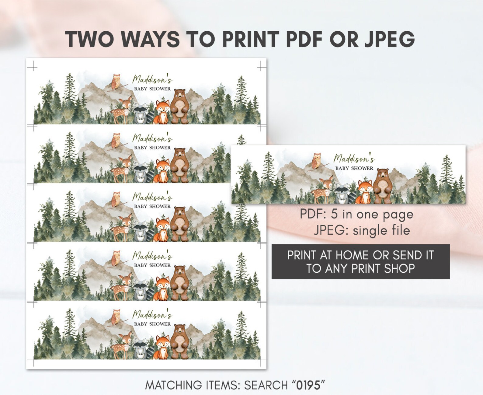 Editable Adventure Awaits Baby Shower Water Bottle Labels | Etsy