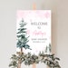 Editable Baby It's Cold Outside Baby Shower Welcome Sign, Girl Winter ...