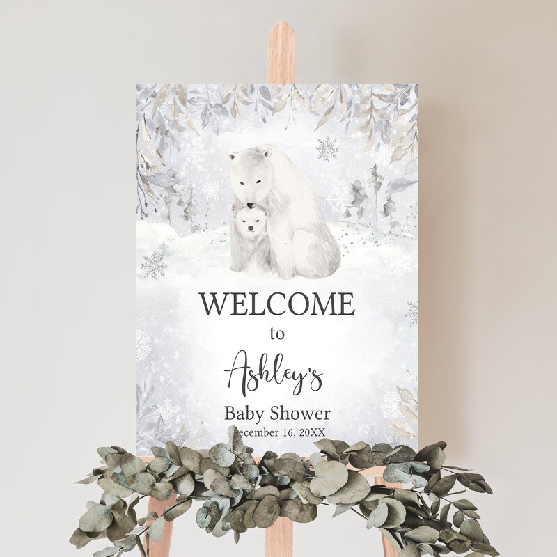 Polar Bear Baby Shower - Etsy