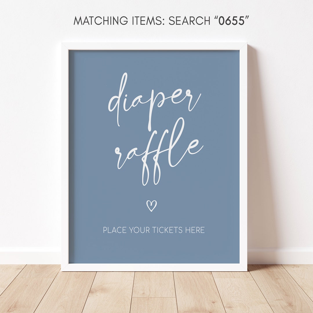 Diaper Raffle Sign Oh Boy Boho Minimalist Baby Shower, Boho Baby Shower ...