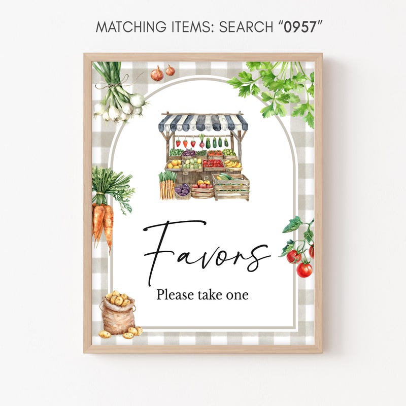 Locally Grown Favor Bags - Etsy
