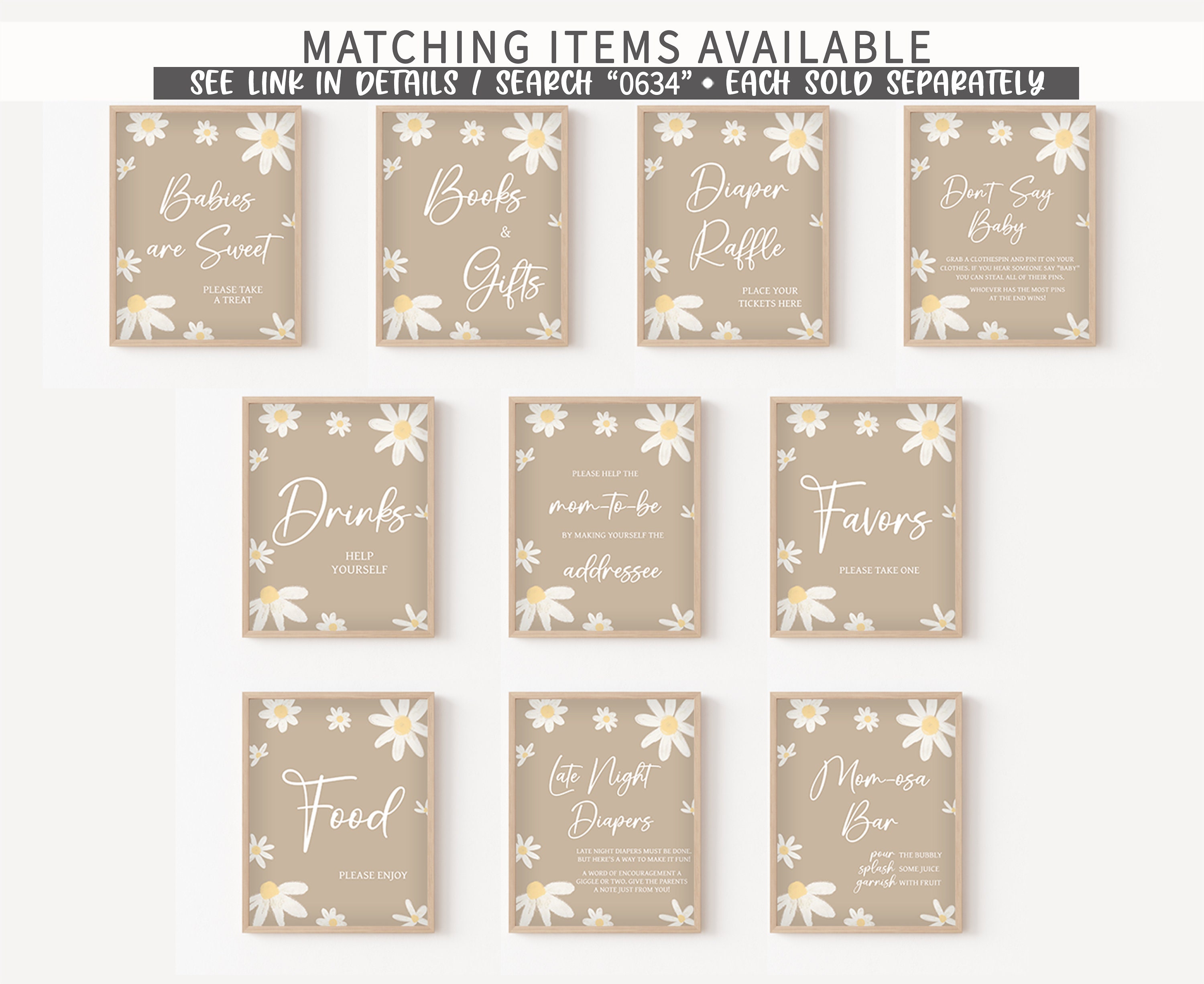 Envelope Station Sign Daisy Baby Shower, Daisy Flower Boho Baby Shower ...