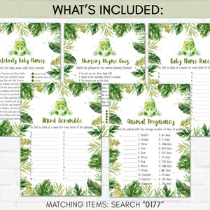 Dinosaur Baby Shower Games Bundle Dino Baby Shower Game Pack - Etsy