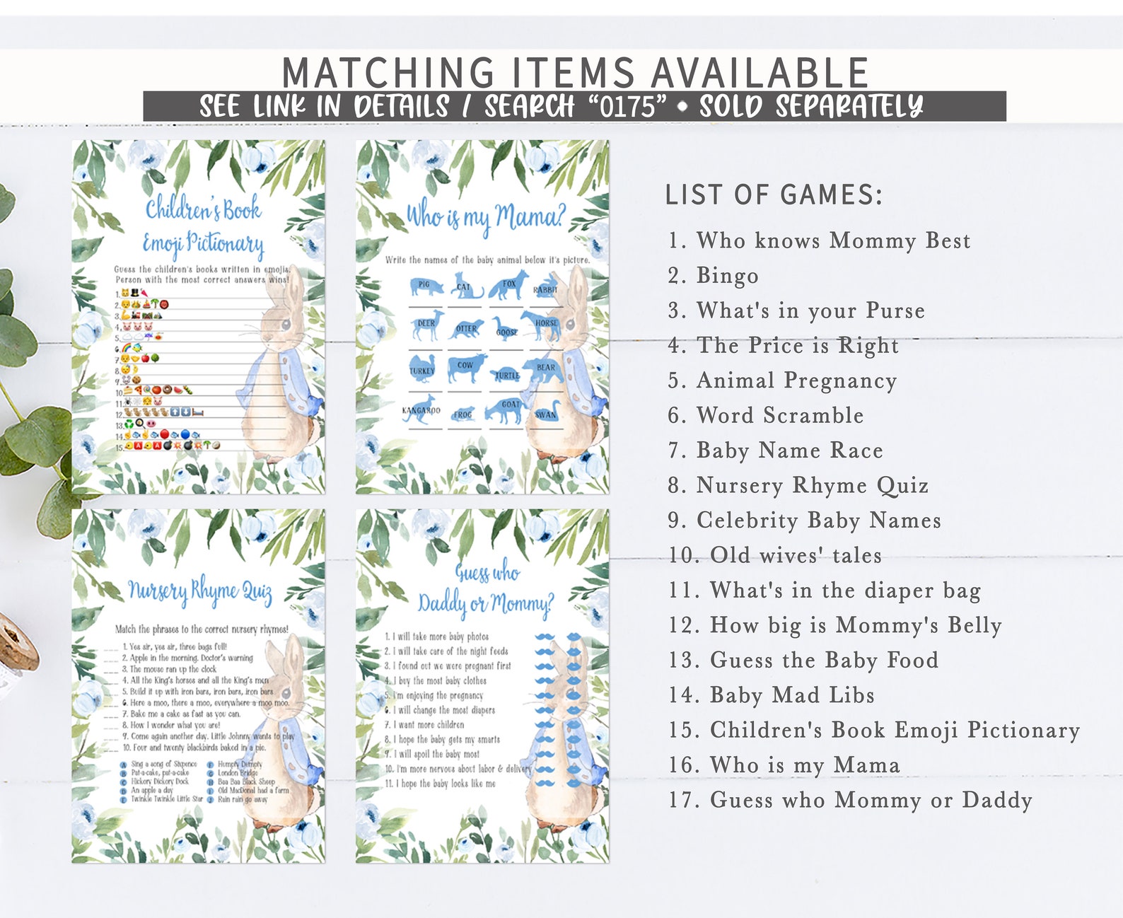 Editable Peter Rabbit Baby Shower Water Bottle Labels Blue | Etsy