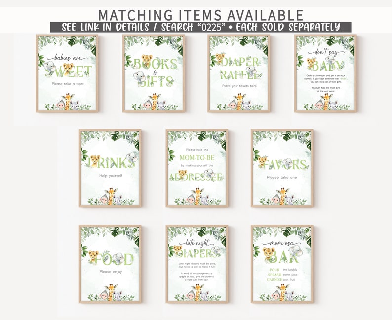 Editable Safari Baby Shower Calendar Jungle Baby Shower Due - Etsy