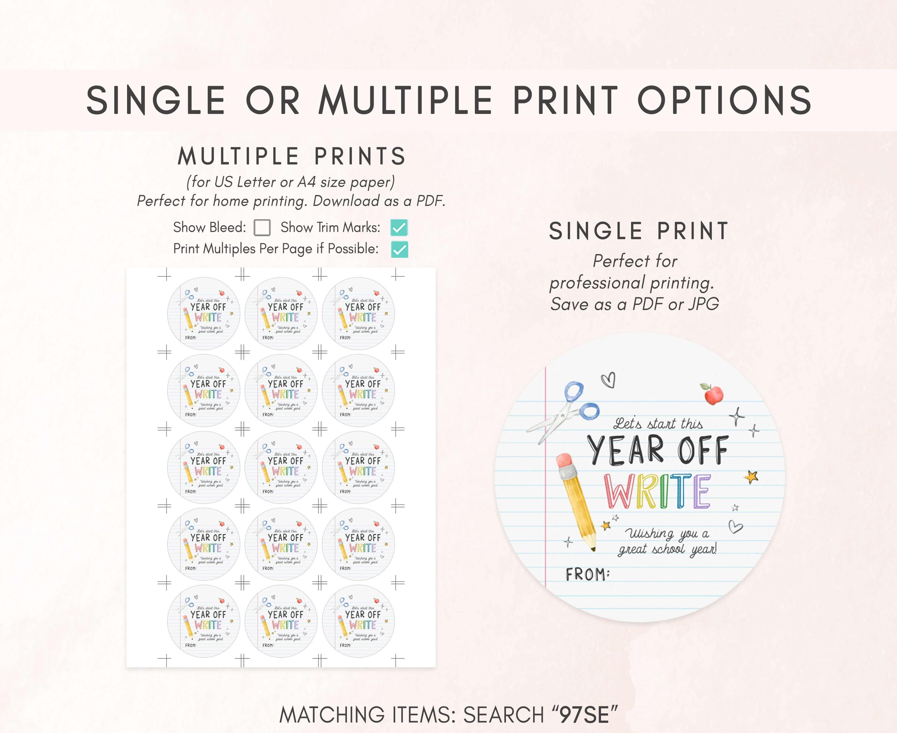 Editable Have A Great Year Printable Tag, Notepad Pencil Back to School ...