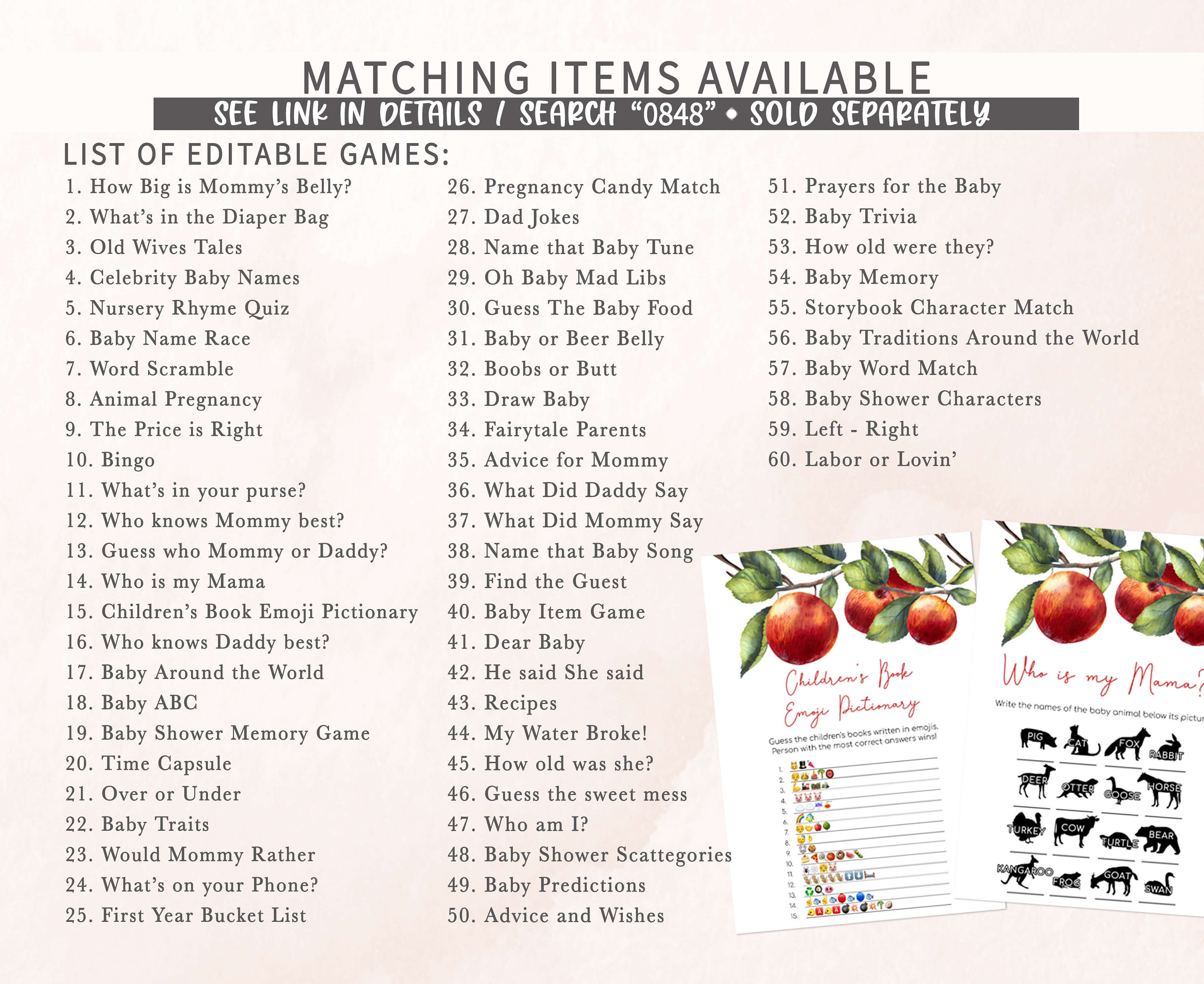 Editable Apple Fall Baby Shower Invitation Bundle, Apple of Our Eye ...