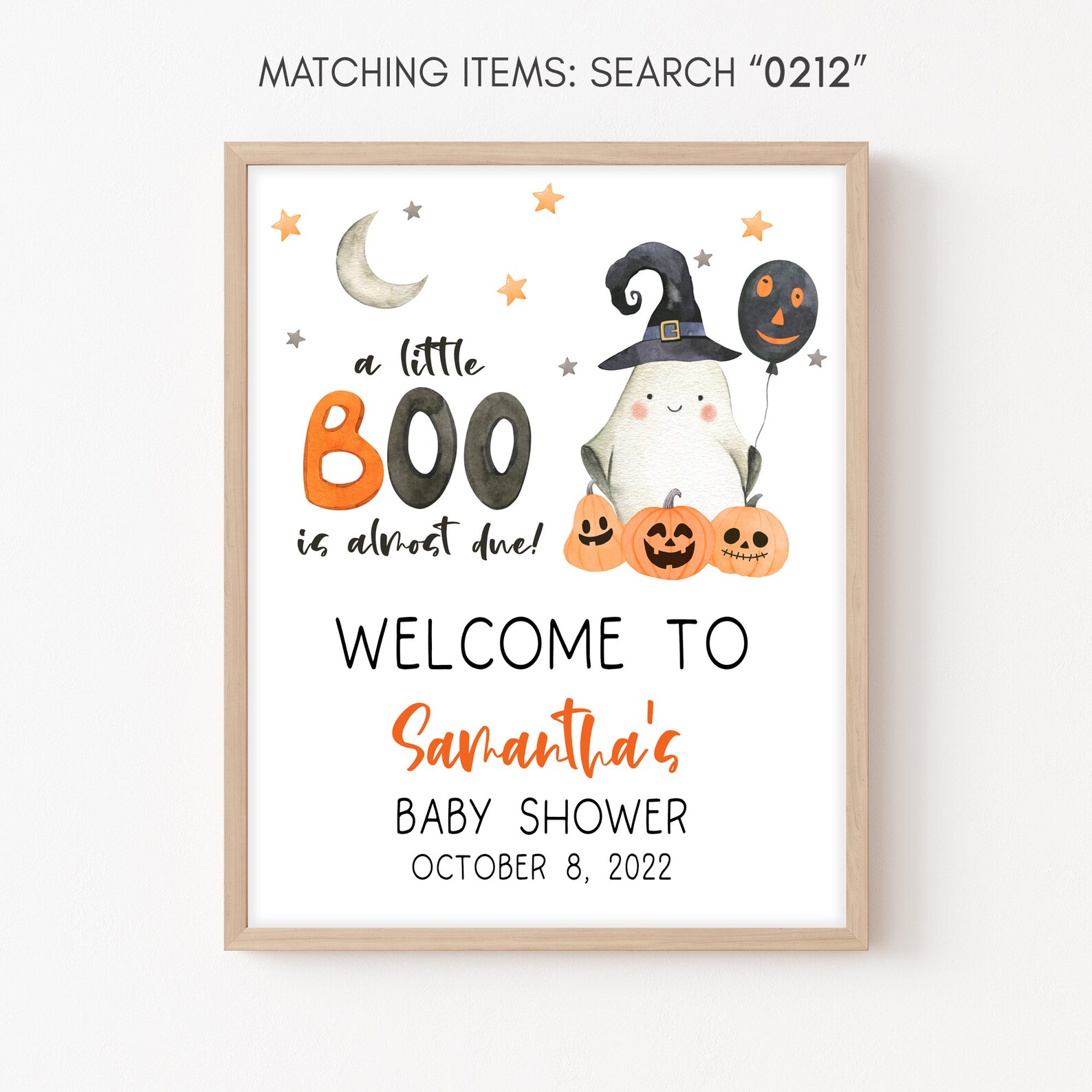 A Little Boo Baby Shower Welcome Sign Halloween Baby Welcome - Etsy