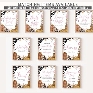 Editable Western Cowgirl Baby Shower Due Date Calendar, Pink Wild West ...