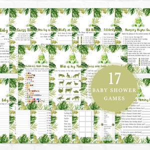 Dinosaur Baby Shower Games Bundle Dino Baby Shower Game Pack - Etsy