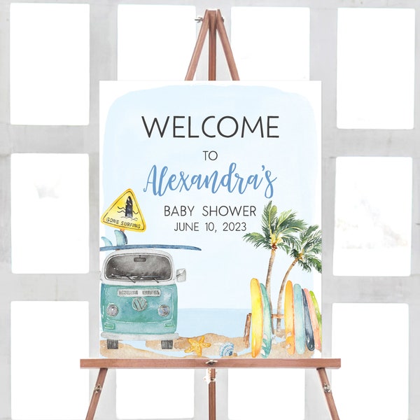 Surfboard Welcome Sign - Etsy