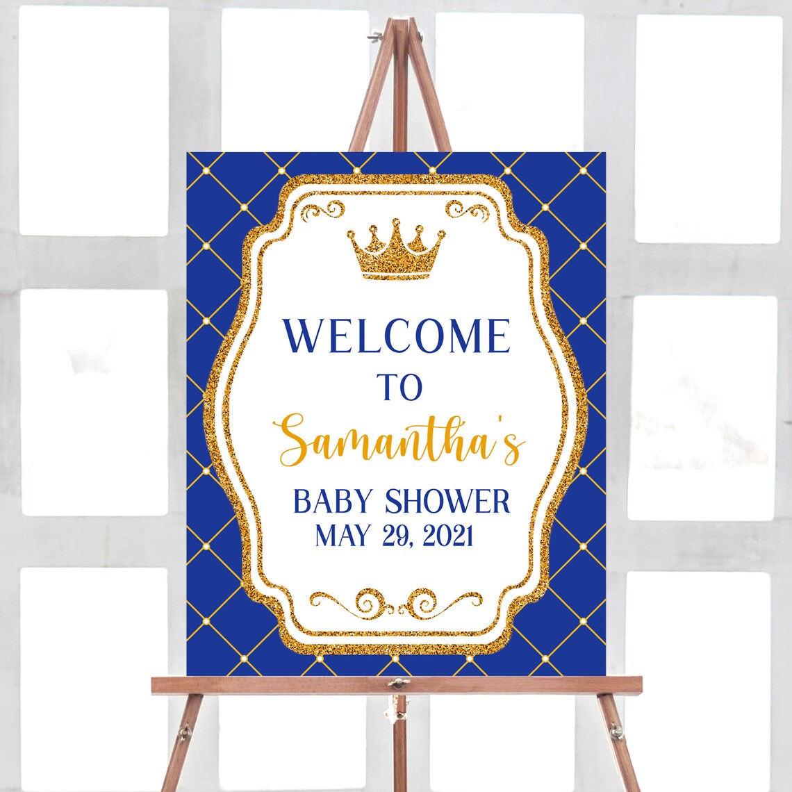 Prince Welcome Sign Baby Shower Prince Baby Shower Welcome - Etsy