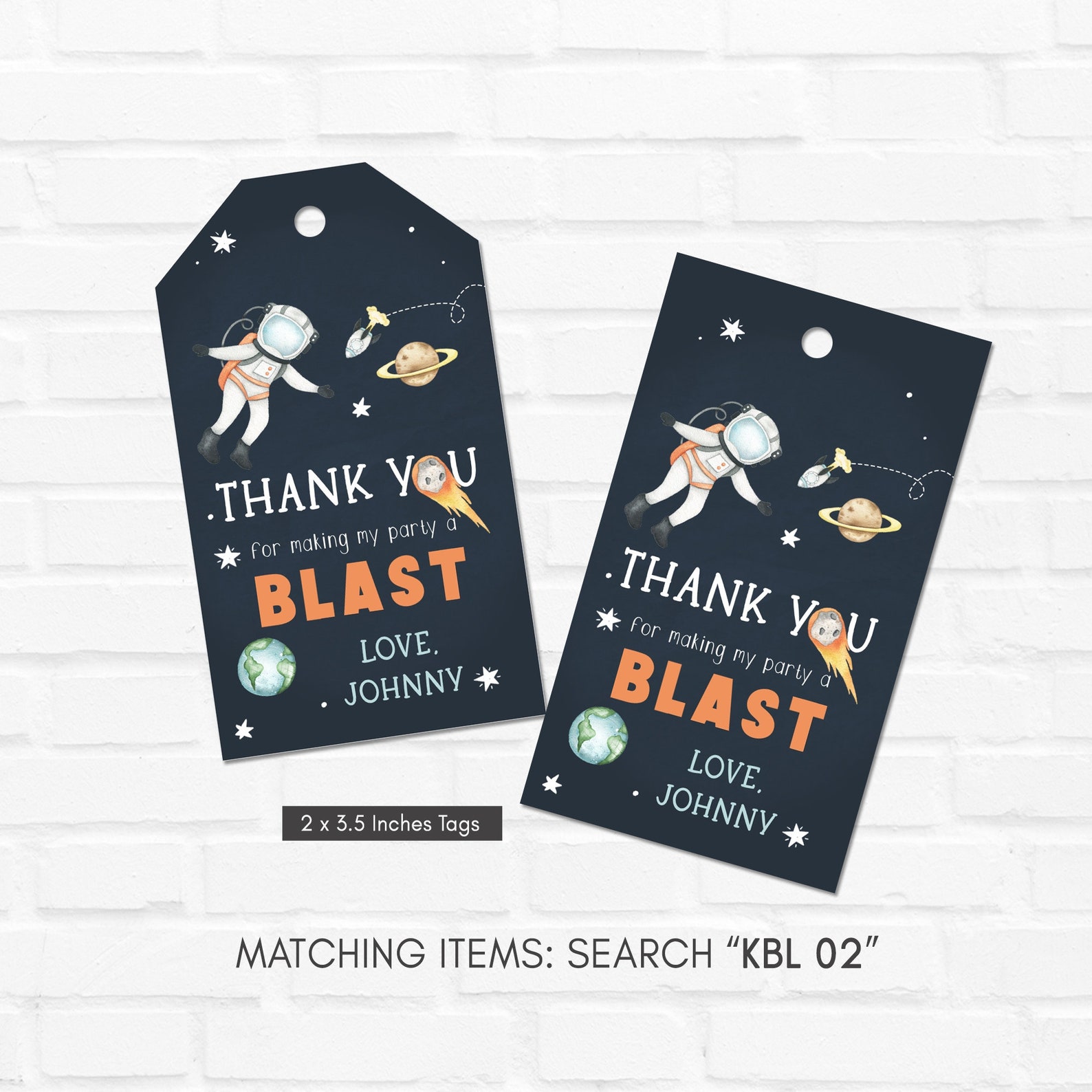 Editable Outer Space Favor Tags Outer Space Birthday Thank you | Etsy