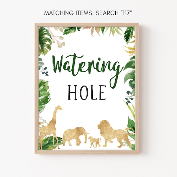 Watering Hole Sign - Etsy