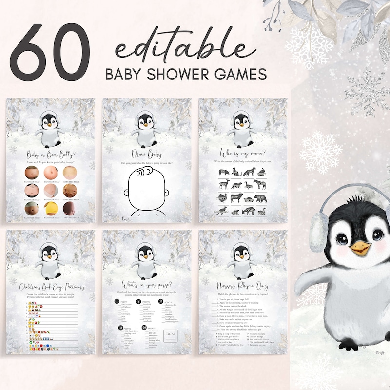Penguin Baby Shower - Etsy