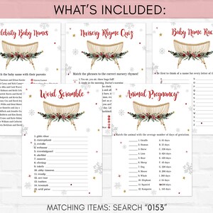 Santa Baby Winter Baby Shower Games Bundle Christmas Baby - Etsy