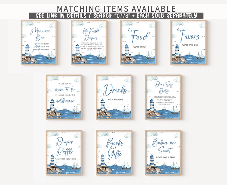 Editable Ahoy It's A Boy Baby Shower Invitation, Nautical Baby Shower ...
