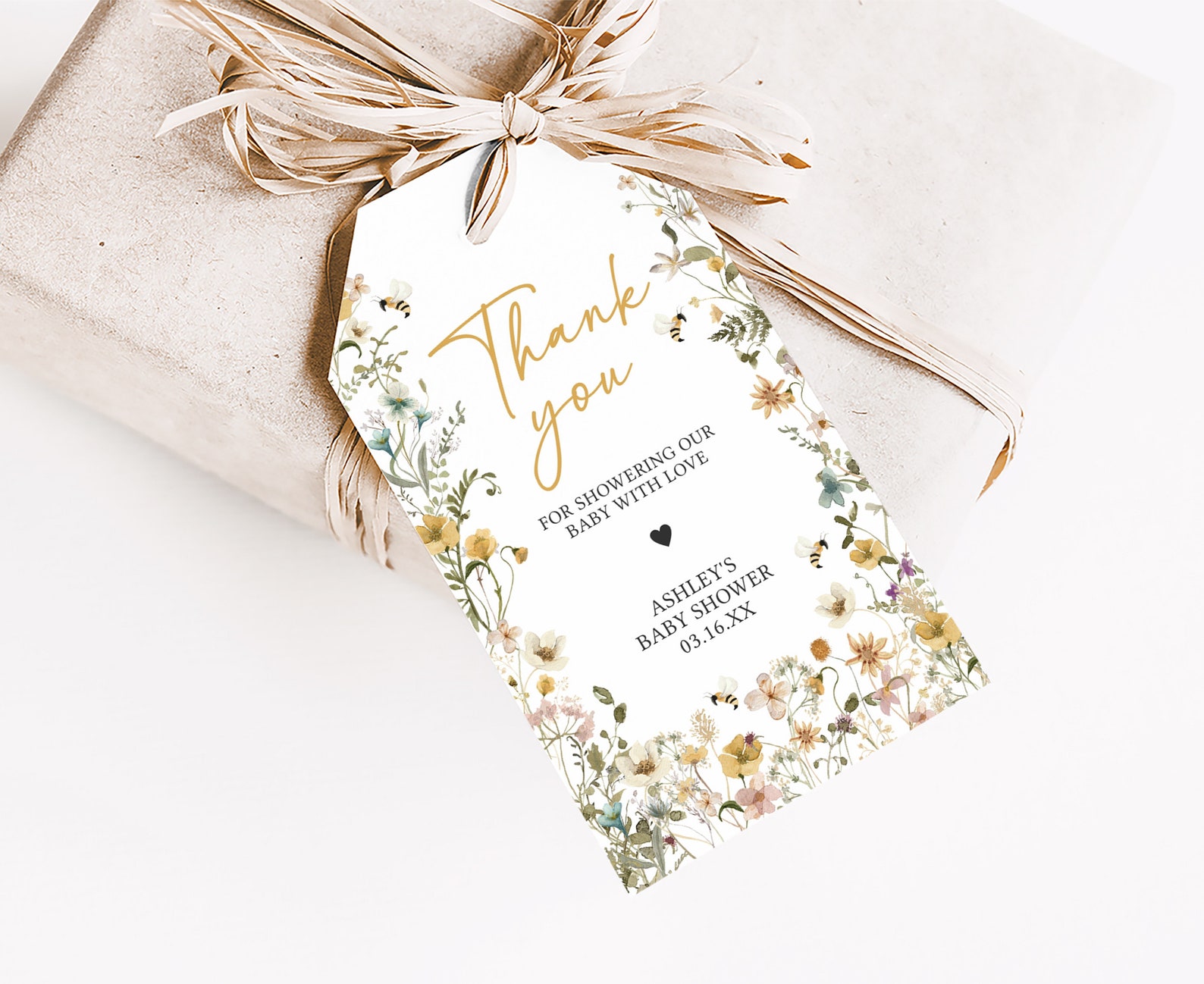 Editable Bee Baby Shower Favor Tags, Mommy to Bee Gender Neutral Baby ...