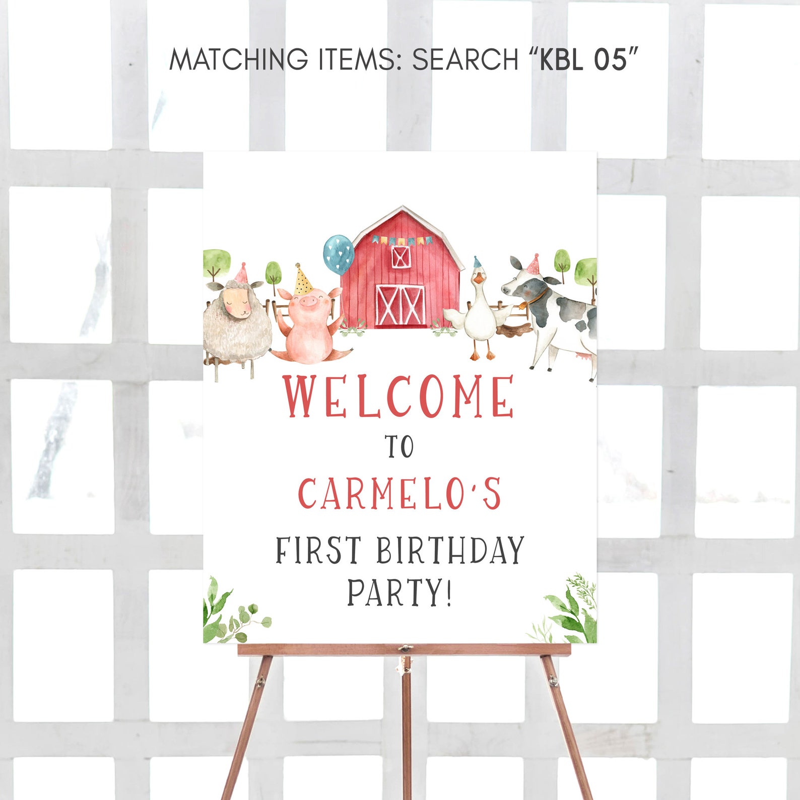 Farm Birthday Welcome Sign Farm Animals Birthday Sign Barnyard - Etsy