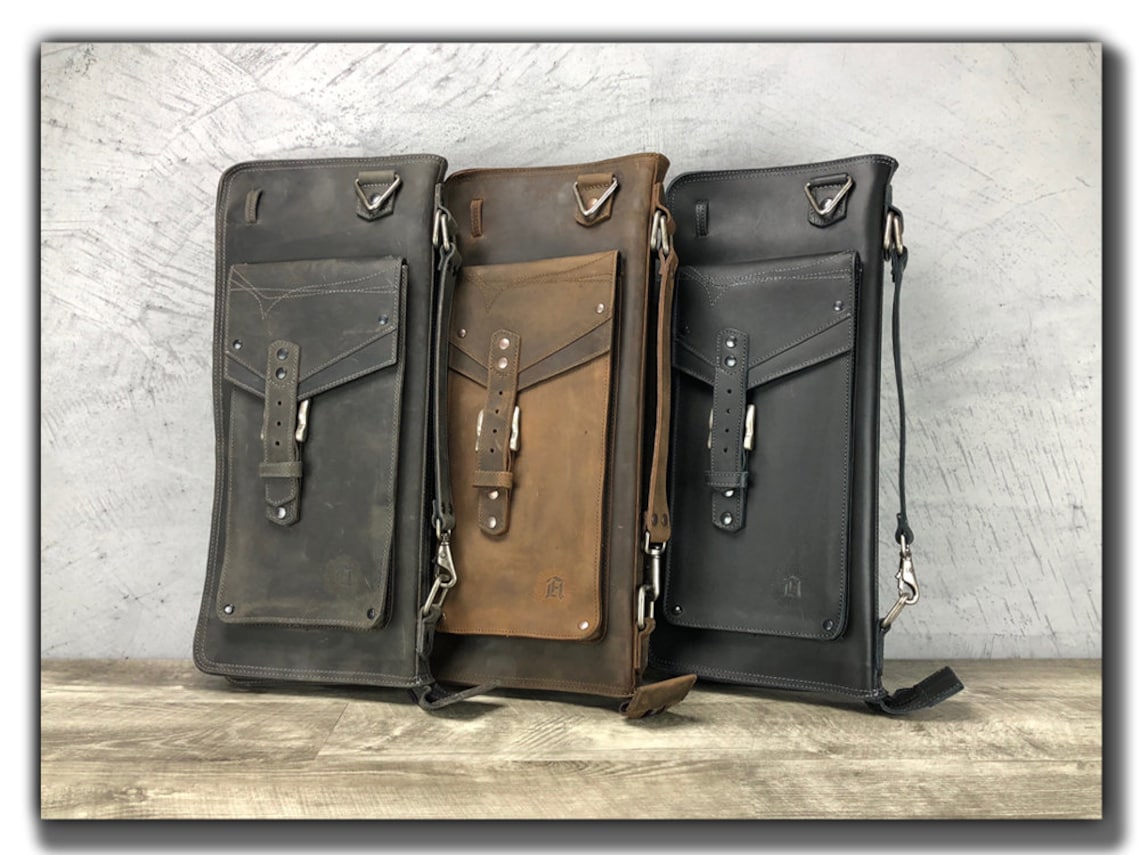 Leather Drum Stick Bag Stick Bag Leather Stick Bag | Etsy