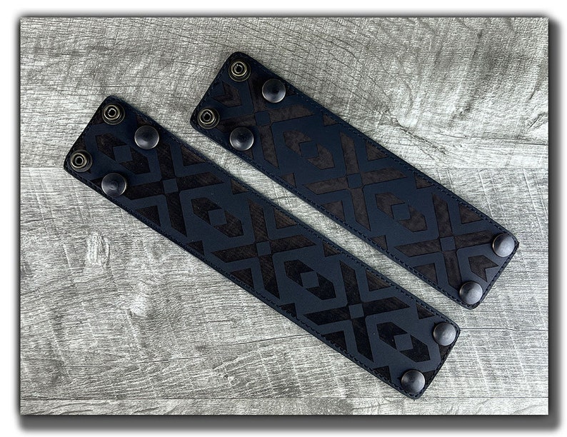 Leather Cuff Bracelet, Leather Wristband, Rocker Bracelet, Leather Cuff ...