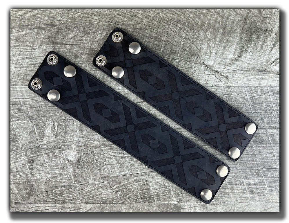 Leather Cuff Bracelet, Leather Wristband, Rocker Bracelet, Leather Cuff ...