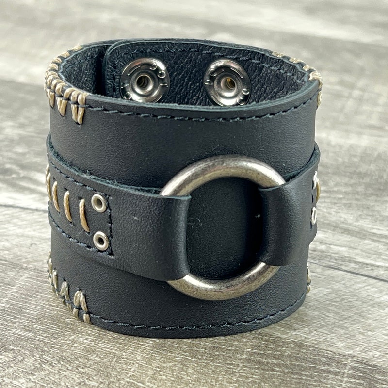 Leather Cuff Bracelet - Etsy