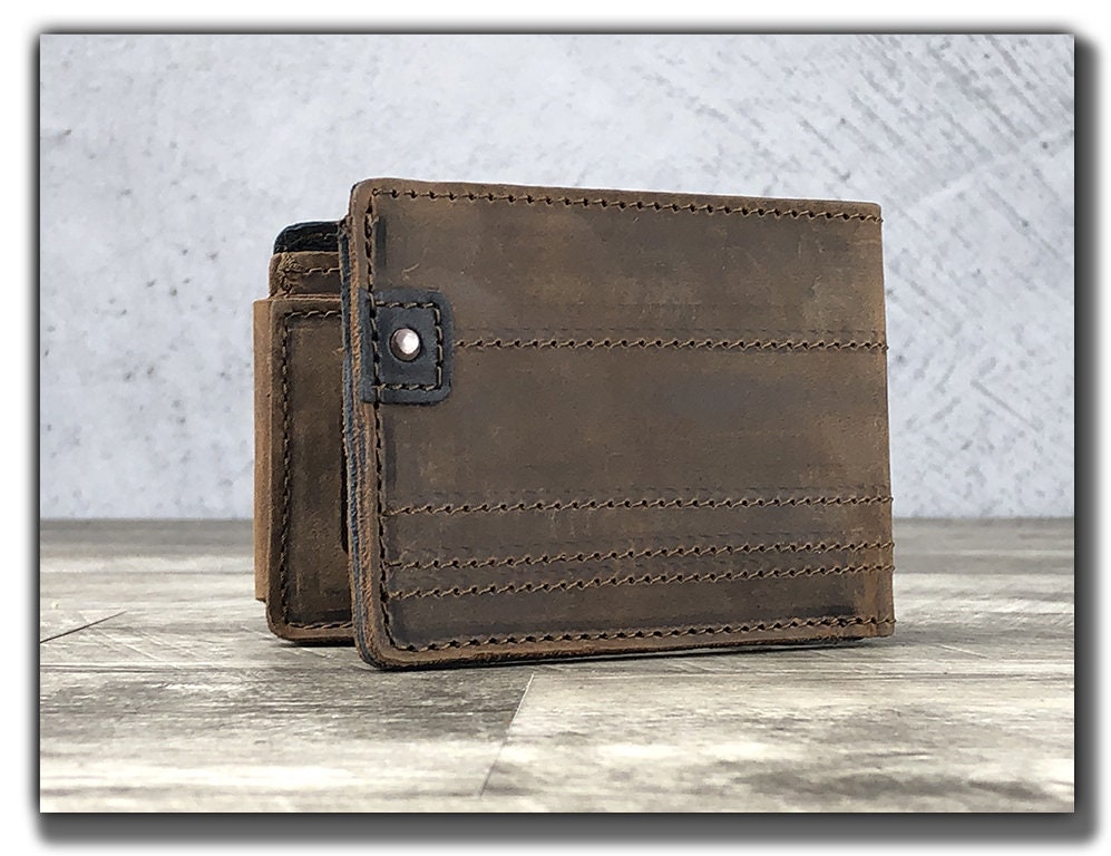 Leather Guitar Pick Wallet, Leather Wallet With Pick Holder, Wallet for ...