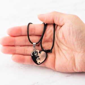 Cat Couple Necklace Set of 2 Matching Necklace for Boyfriend and ...