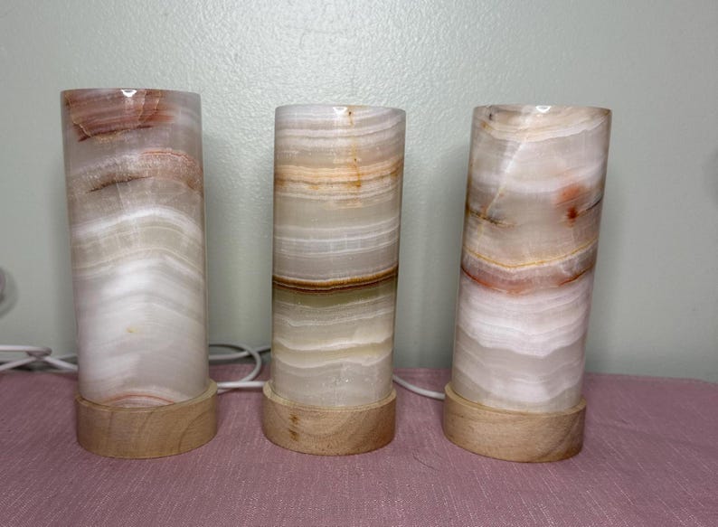 Afghanistan Jade Crystal Cylinder Lamp Lights - Etsy