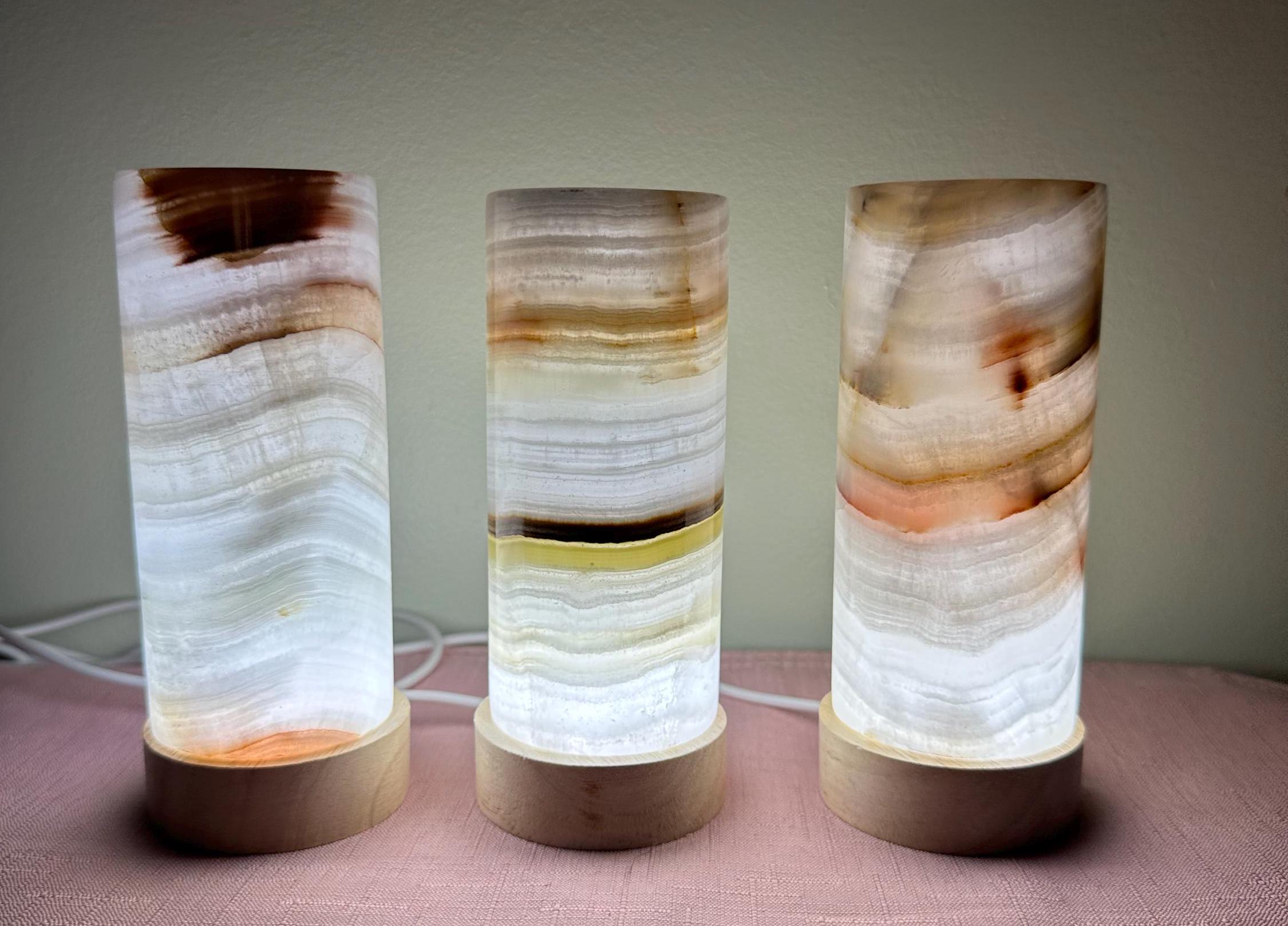 Afghanistan Jade Crystal Cylinder Lamp Lights - Etsy