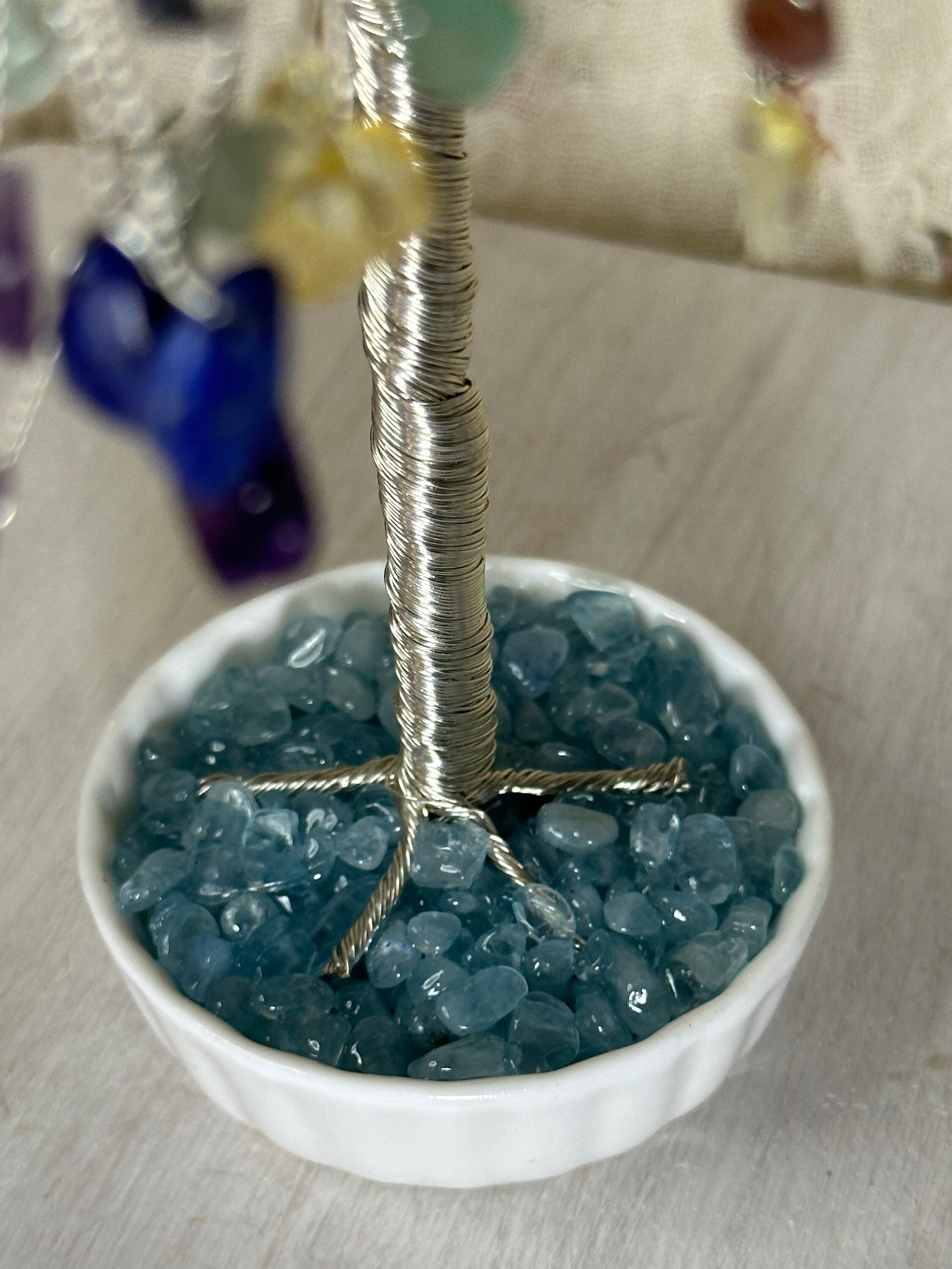 Weeping Willow Money Crystal Chakra and Sliver Tree - Etsy