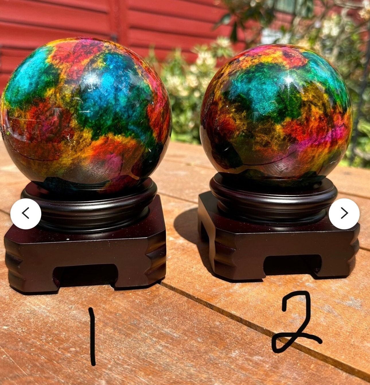 Taiwan Seven Color Jade Sphere - Etsy