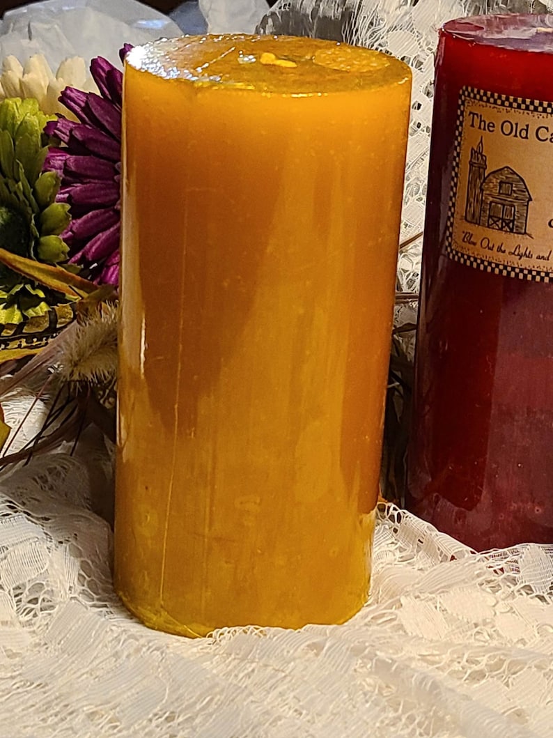 Candle Pillar the Old Candle Barn 3x6 Bayberry, Christmas Essence and ...