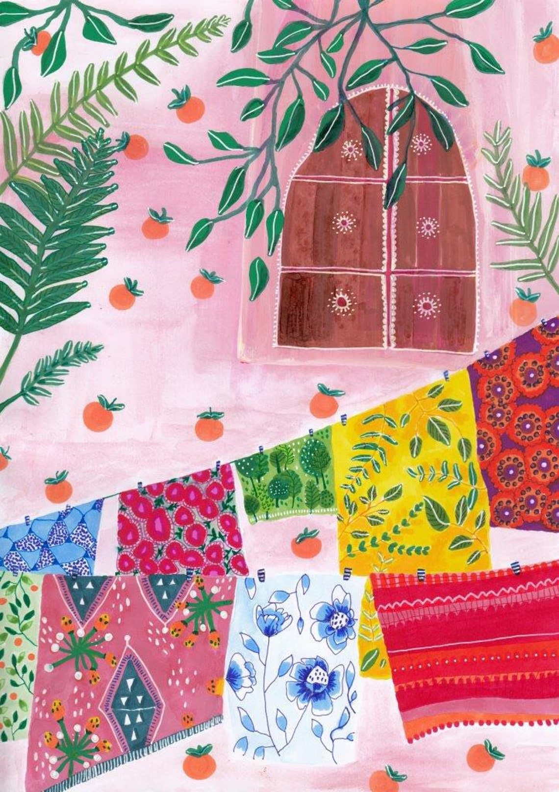 Laundry Day Print A3 Size 297 X 42 Cm | Etsy