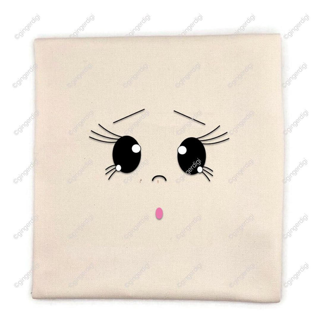Doll Face Emma / Printable Doll Face / Transfer Print / Digital File ...