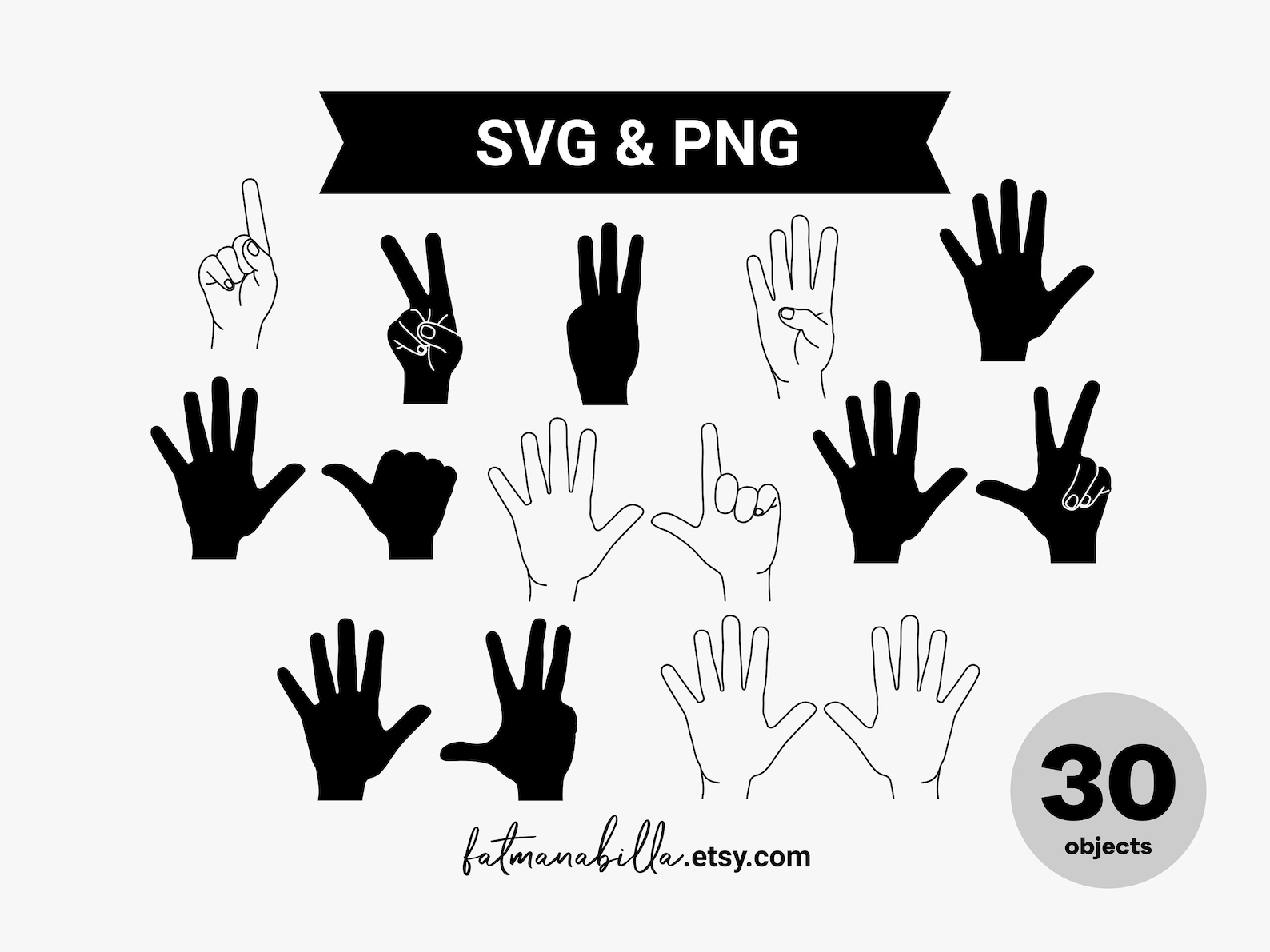 Finger Count Svg Hand Sign Number 1 2 3 4 5 6 7 8 9 10 One Two Three ...