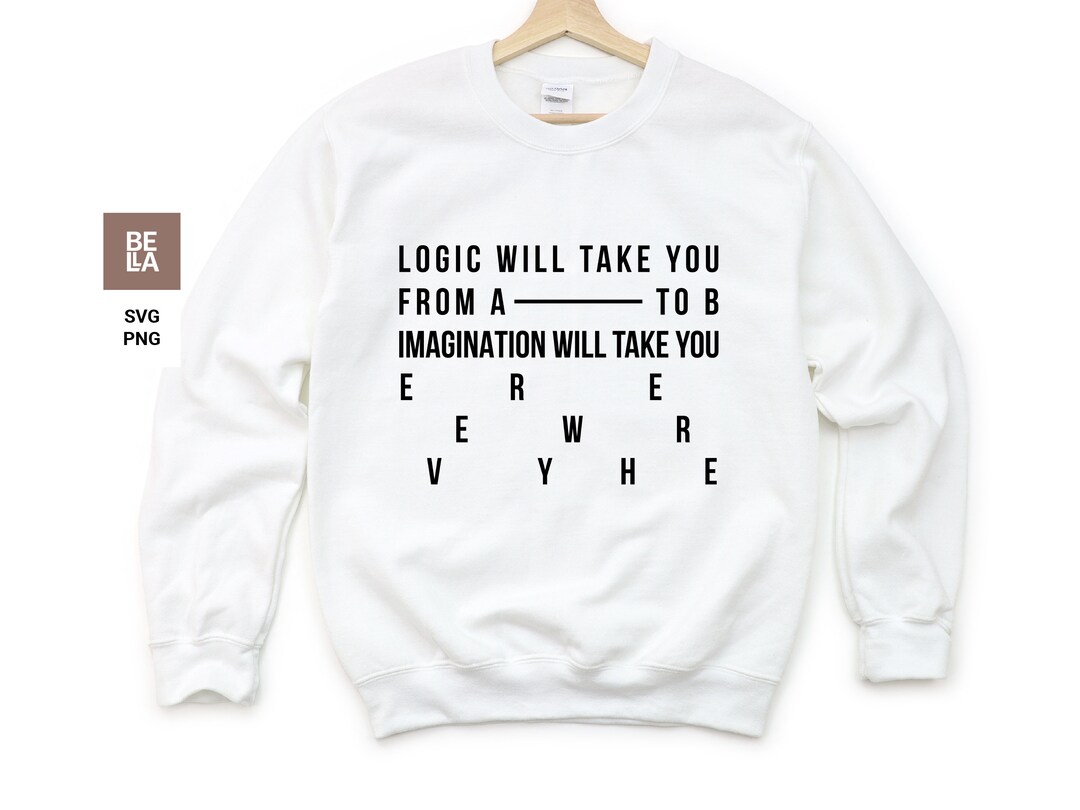 Creativity Svg Tshirt Svg Educational Svg Logic Will Take You From a to ...