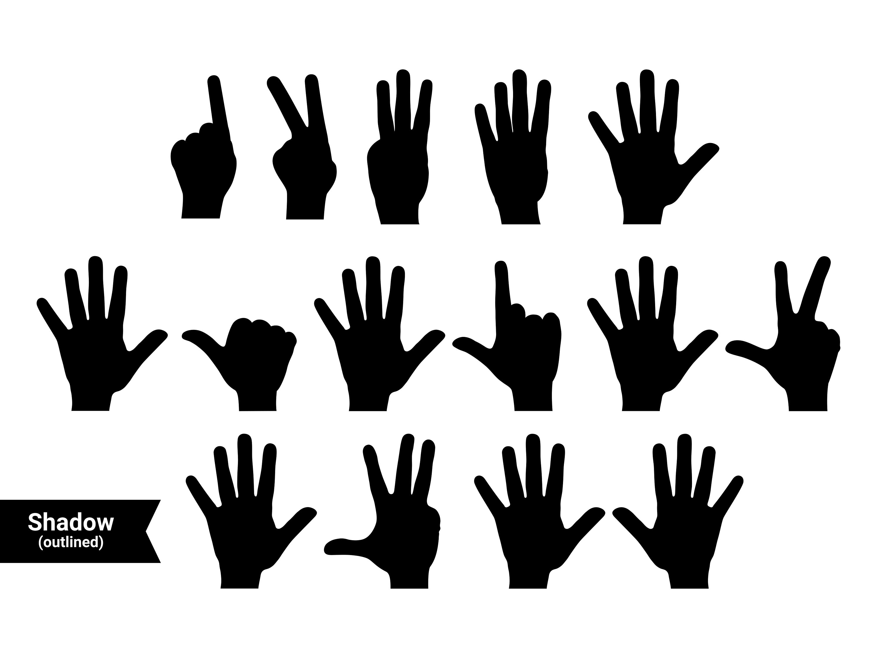 Finger Count Svg Hand Sign Number 1 2 3 4 5 6 7 8 9 10 One Two Three ...