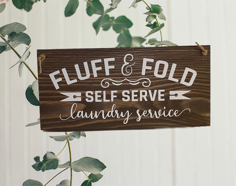 Fluff & Fold Self Service Laundry Service Modern Farmhouse - Etsy
