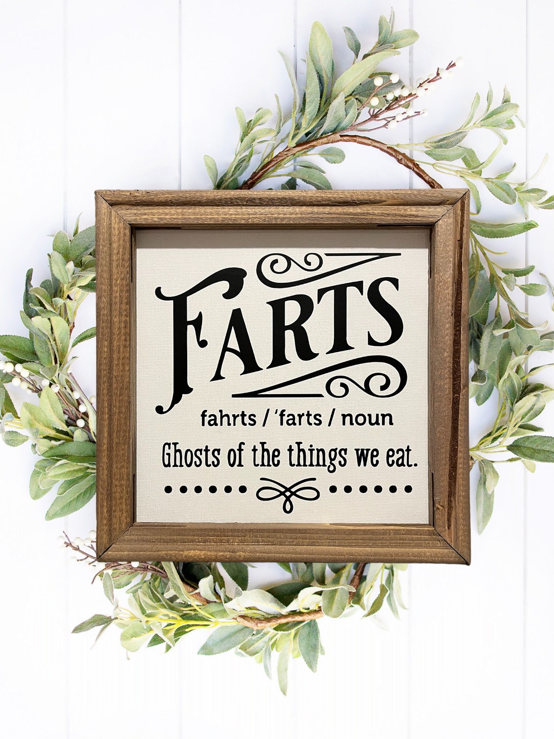 Farts Ghosts of the Food We Eat Bathroom Sign Farmhouse - Etsy