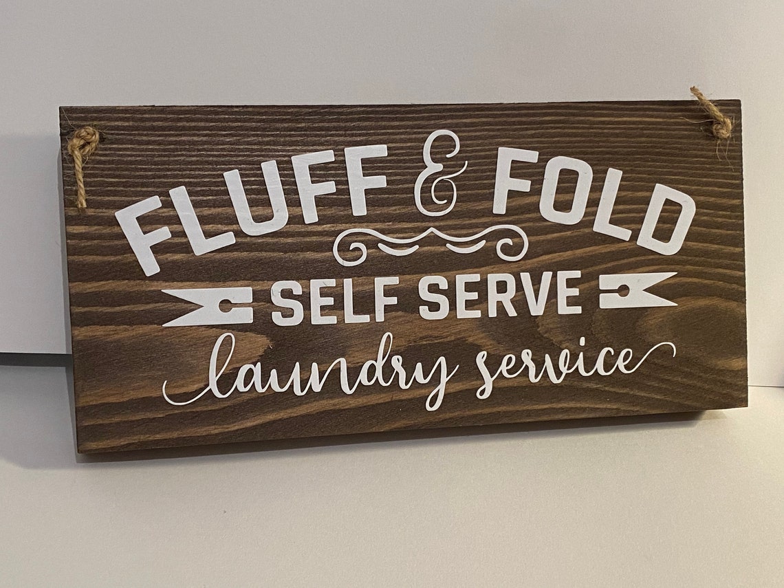 Fluff & Fold Self Service Laundry Service Modern Farmhouse - Etsy