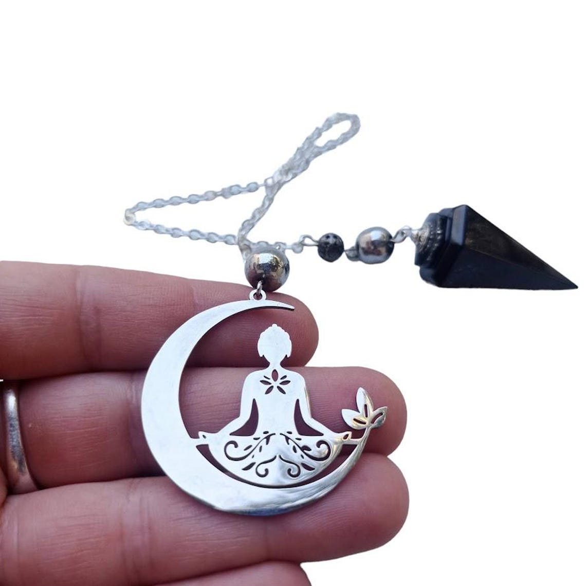 Divination Pendulum, Orgonite Pendulum, Shungite Pendulum, Moon ...